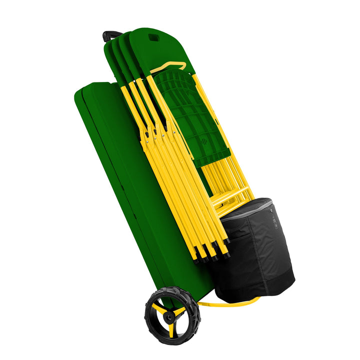 The Rolling Table: All-in-One Portable Party Setup – Table & Chairs